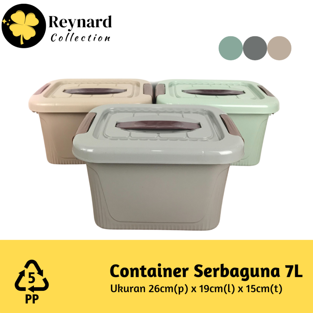 Jual Container Serbaguna 7 Liter Box Container Estetik Mini Storage Box ...