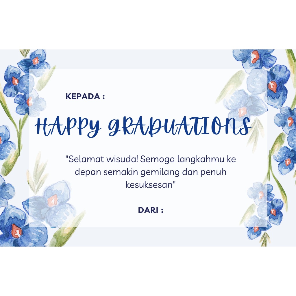Jual 10 PCS Kartu Ucapan Happy Graduation / Greeting Card Graduation ...