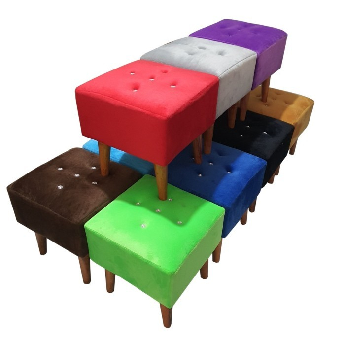 Jual SOFA STOOL / PUFF / BANYAK PILIHAN WARNA KEKINIAN TINGGI 40 cm ...