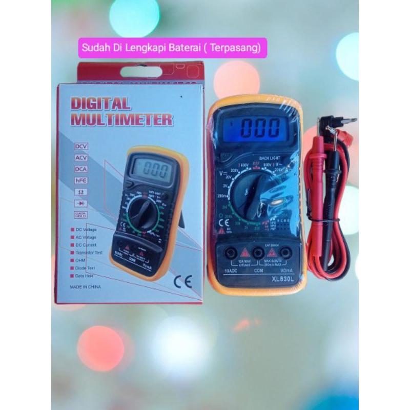 Jual Multimeter multitester Digital Avometer Xl 830L | Shopee Indonesia