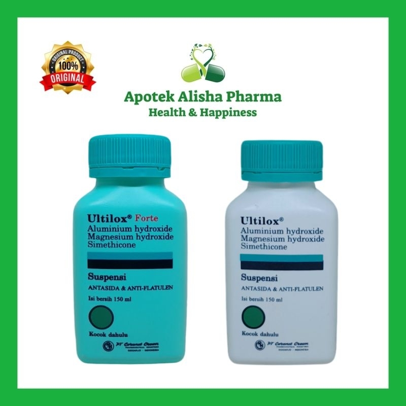 Jual Ultilox Forte ( Biru ) Sirup ( Putih ) 150ml Suspensi Obat Maag ...