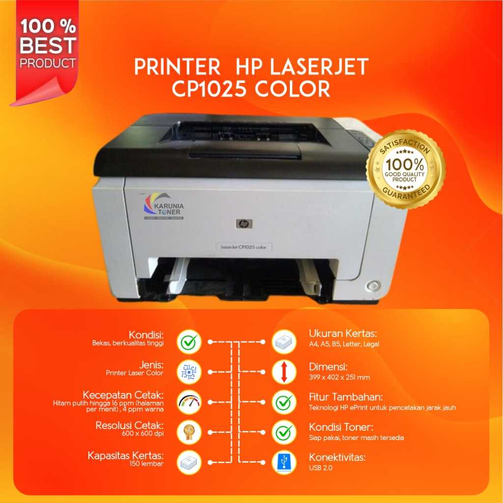 Jual Printer bekas Hp laserjet CP1025 & LBP7018 color berkualitas siap ...