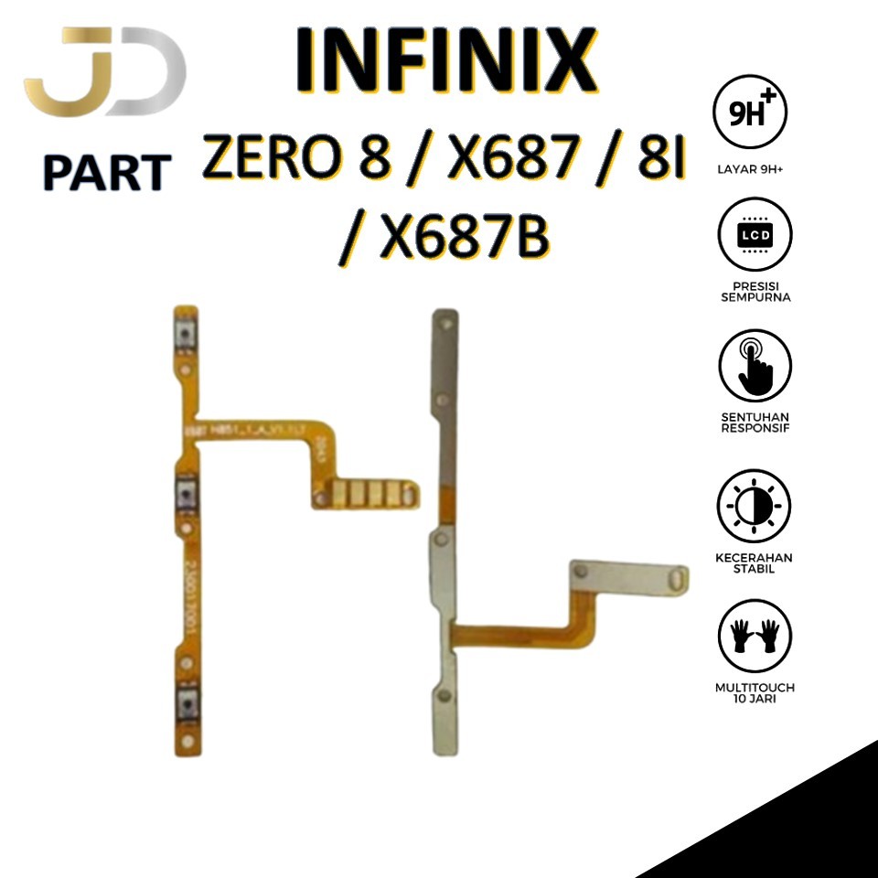 Jual FLEXIBEL ZERO 8 / X687 / ZERO 8I / X687B + ON OFF + VOLUME ORI ...