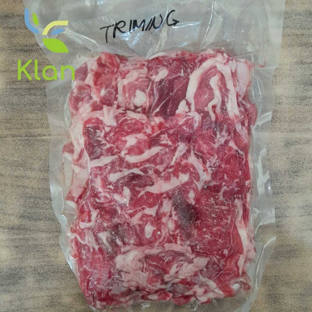 Jual BEEF SLICE MIX HALAL/ SHORTPLATE TRIMMING 65 CL / DAGING SLICE ...