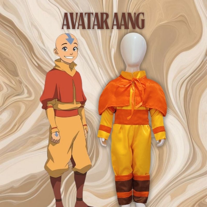 Jual Kostum Aang Avatar Untuk Anak | Avatar Aang Costume For Kids ...
