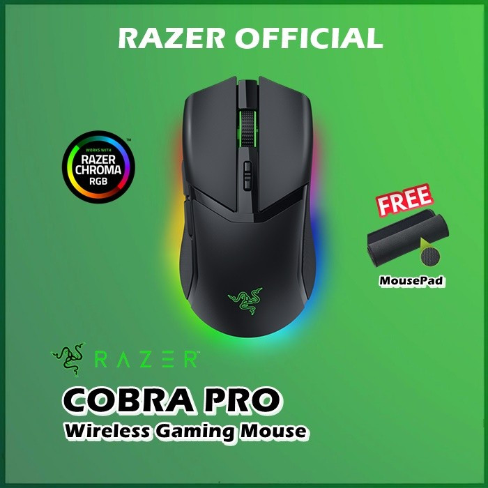 Jual Razer Cobra Pro RGB Wireless Gaming Mouse | Shopee Indonesia