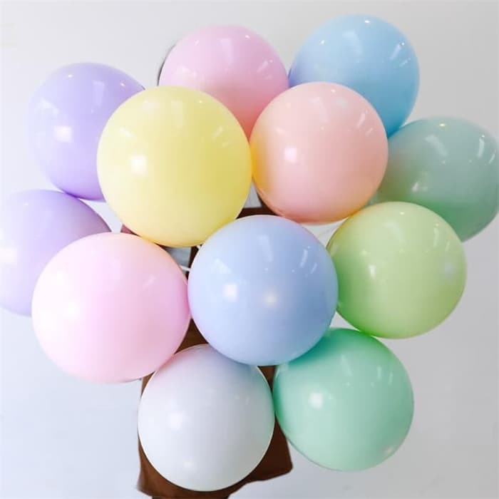 Jual Balon Macaron / Balon Pastel TEBAL 12" Isi 5 pcs - Isi Mix Warna ...