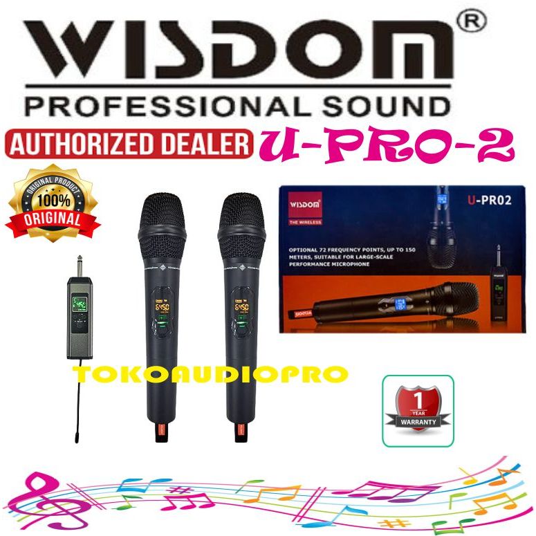 Jual Mic Wisdom U-Pro2 Dual Channel Microphone Wireless Wisdom Upro-2 U-pro-2 | Shopee Indonesia