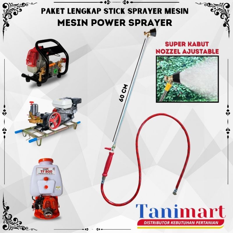 Jual PAKET LENGKAP STIK SPRAYER MESIN / STIK SANCIN / STIK SEMPROTAN ...