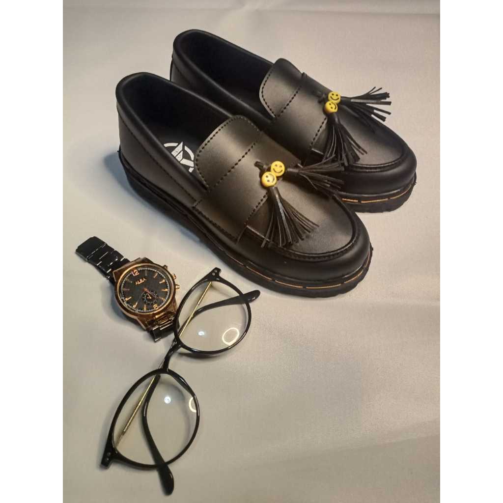 Jual Sae Project SMILE Sepatu Anak Docmart Lofers Slip On Anak Laki ...