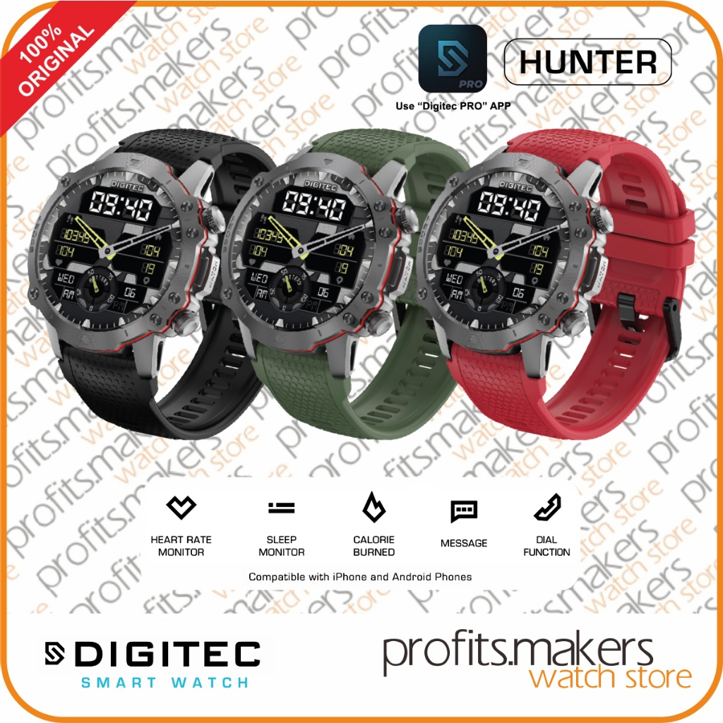 Jual DIGITEC DG SW HUNTER / DG-SW-HUNTER Smart Watch Smartwatch ...