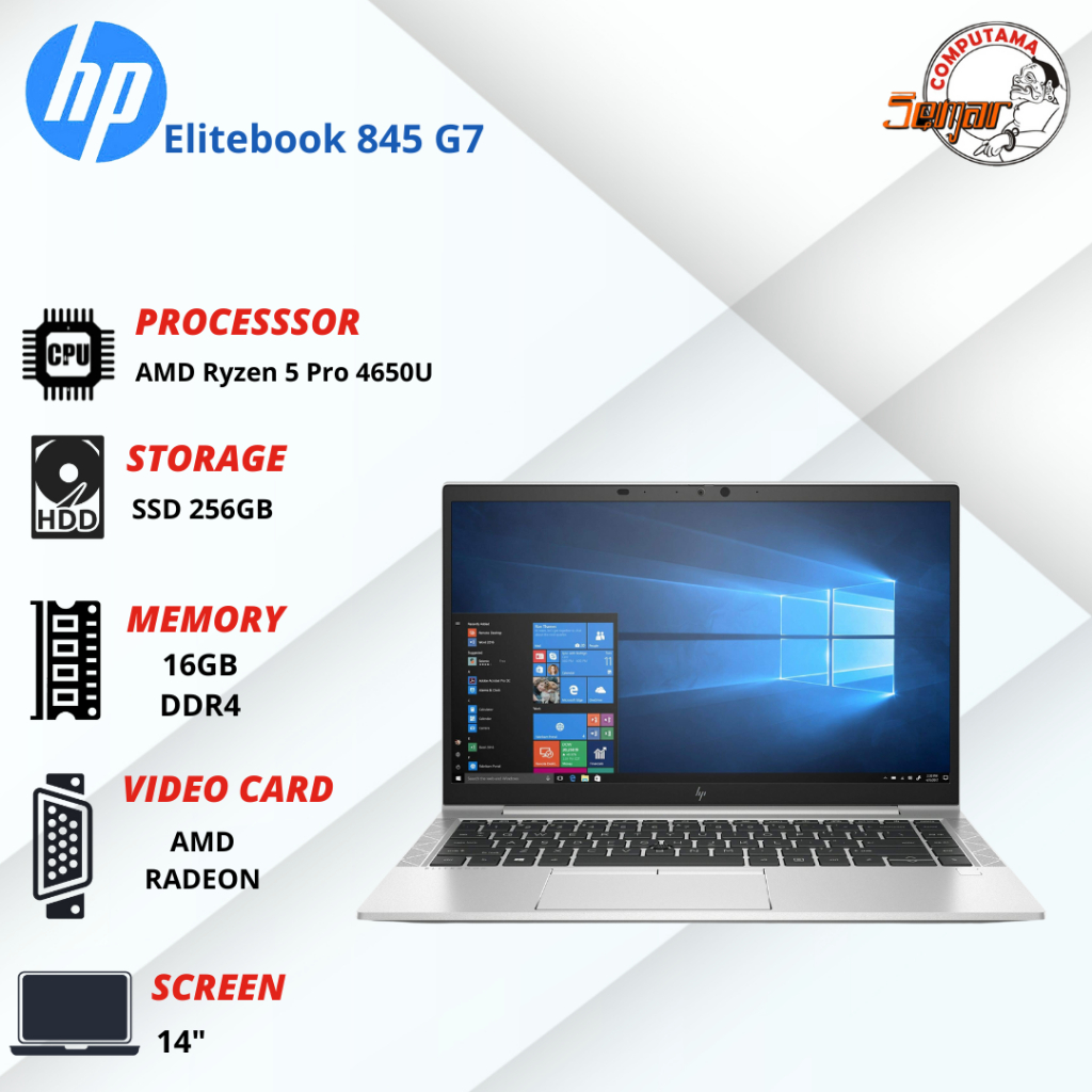 Jual Laptop HP EliteBook/probook 440/635/840/845 G7/G8 AMD Reyzen5 pro ...