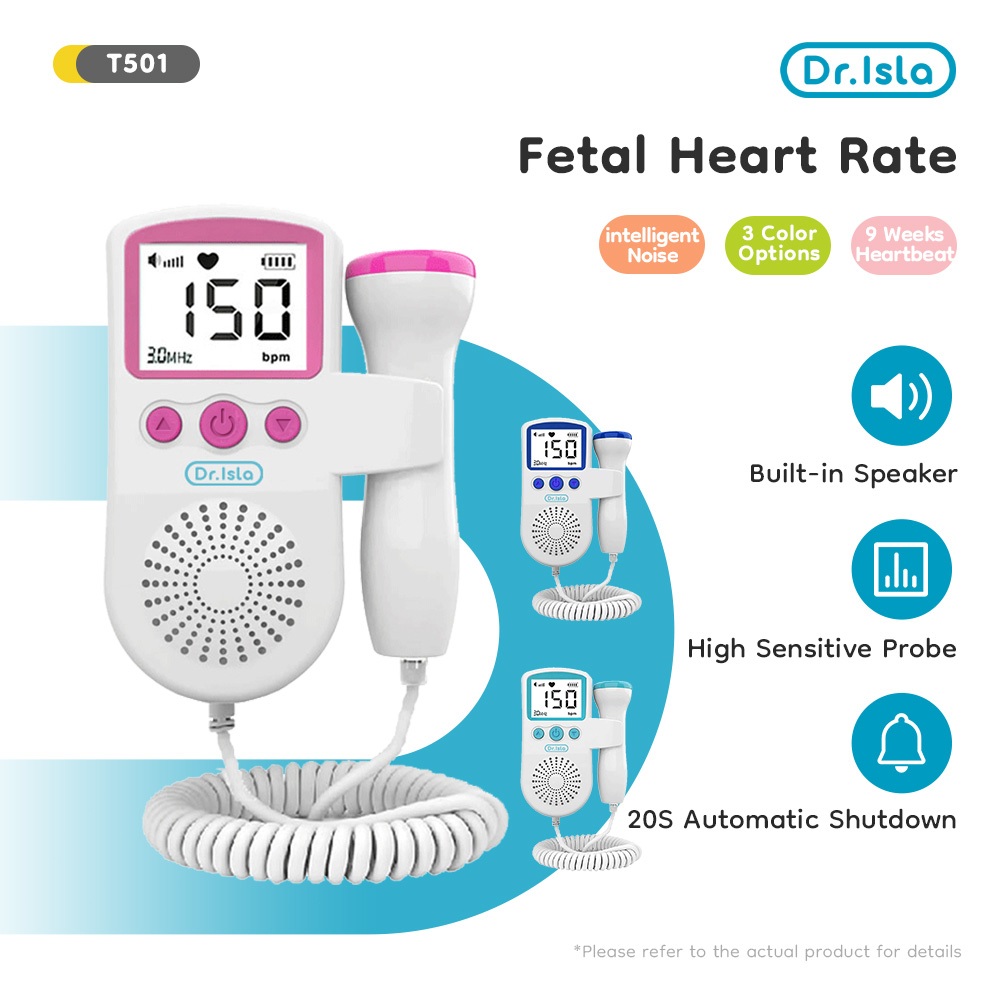 Jual Dr.Isla Dopler Detak Jantung Bayi Fetal Doppler 3.0MHz Fetal ...