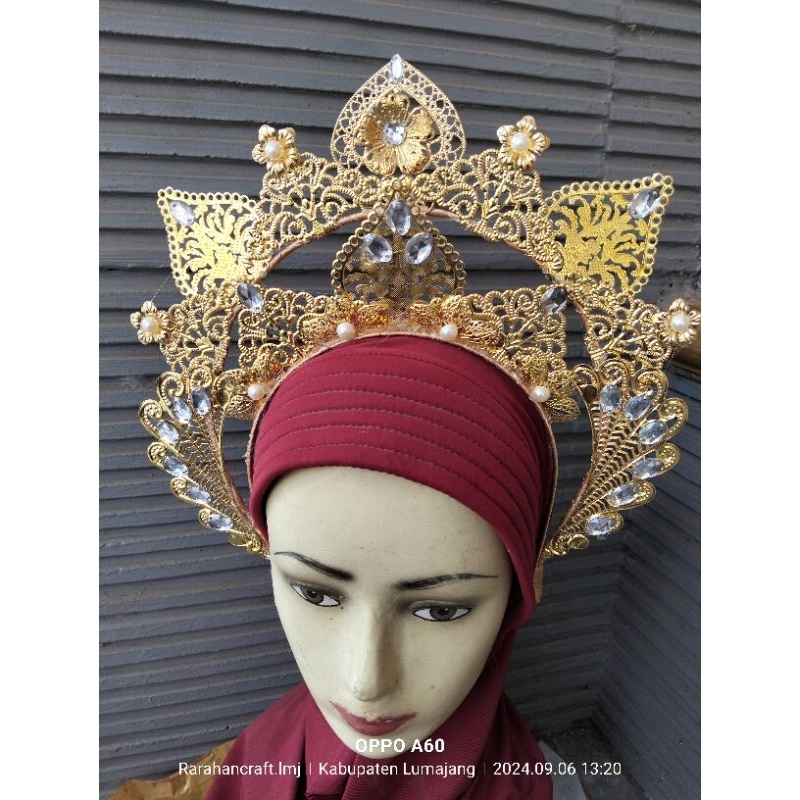 Jual (style 111) mahkota adat/mahkota tari | Shopee Indonesia