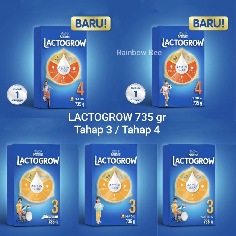 Jual Nestle LACTOGROW 3 (1-3 Tahun) / LACTOGROW 4 (3-5 Tahun) 735gr ...