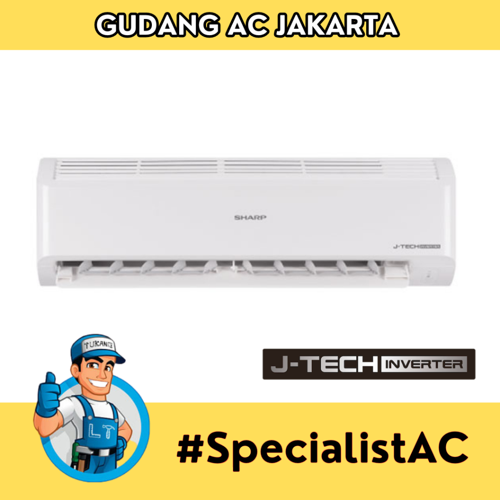 Jual AC SHARP 1/2 PK J-Tech Inverter - AHX06BEY - Garuda Series ...