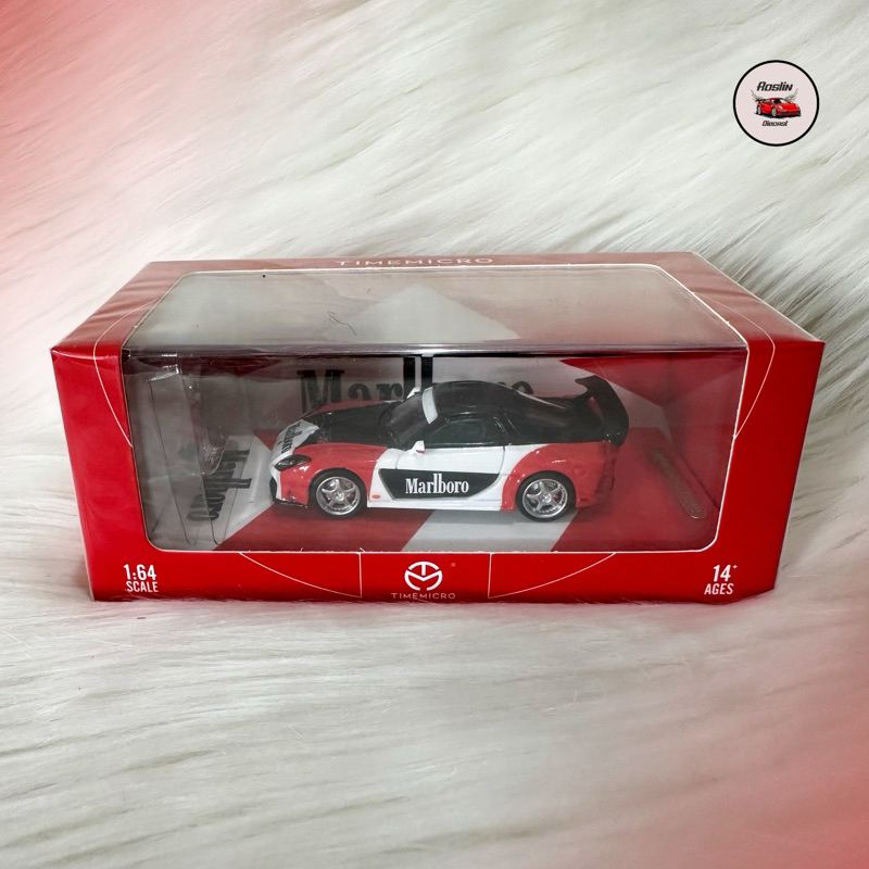Jual Diecast 1:64 Time Micro Mazda RX7 Veilside Marlboro Figure ...