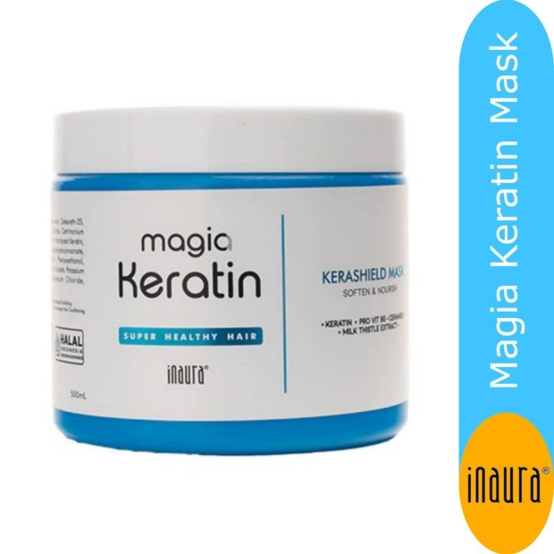 Jual INAURA MAGIC KERATIN Kerashield Mask 500gr-Masker Rambut | Shopee ...