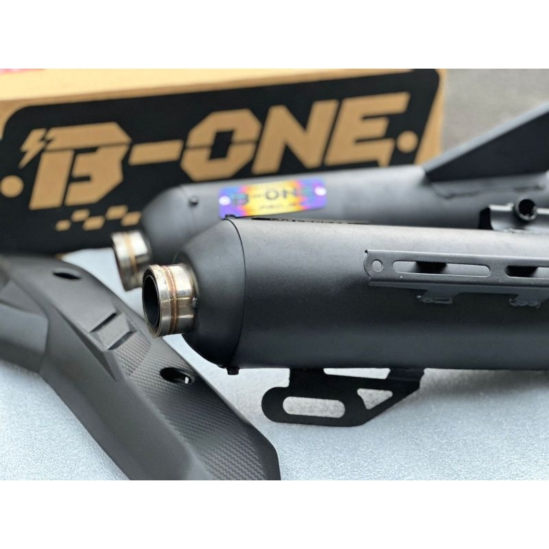 Jual KNALPOT SHIJIRO DOUBLE BRACKET B ONE PROJECT VARIO 125/150 LED NEW ...