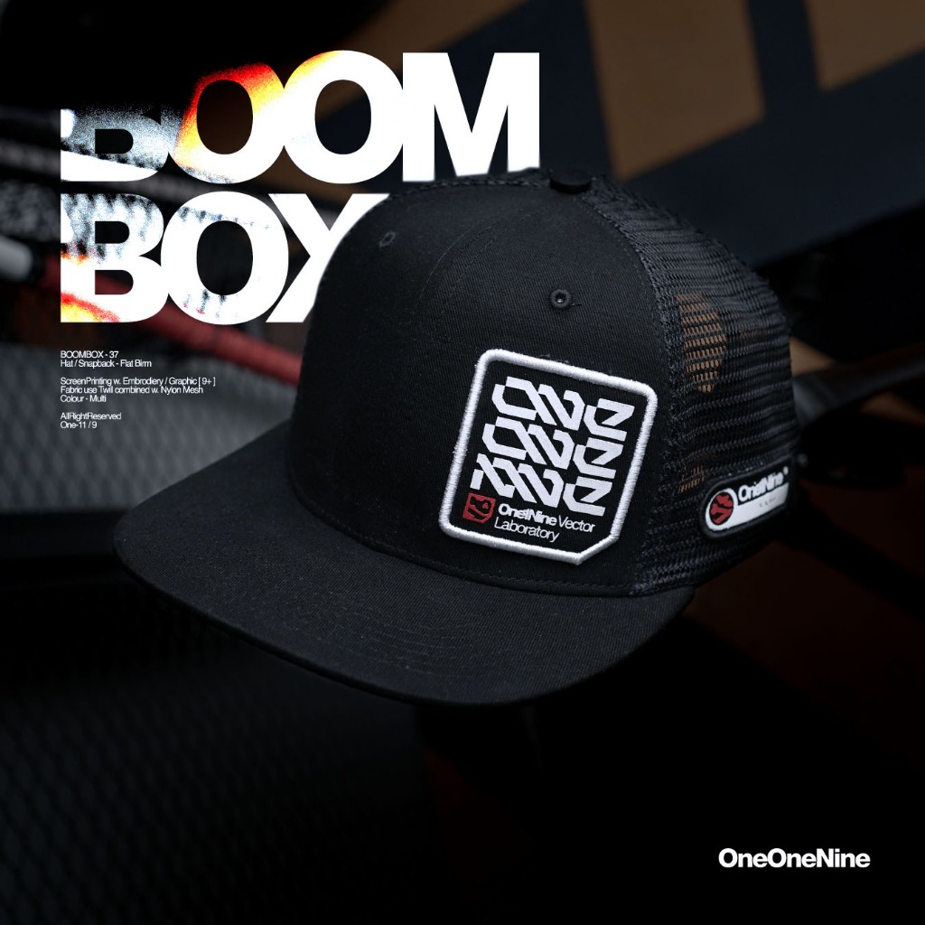 Jual Oneonenine Ksr Topi Snapback BoomBox Series - Topi Jaring | Shopee ...