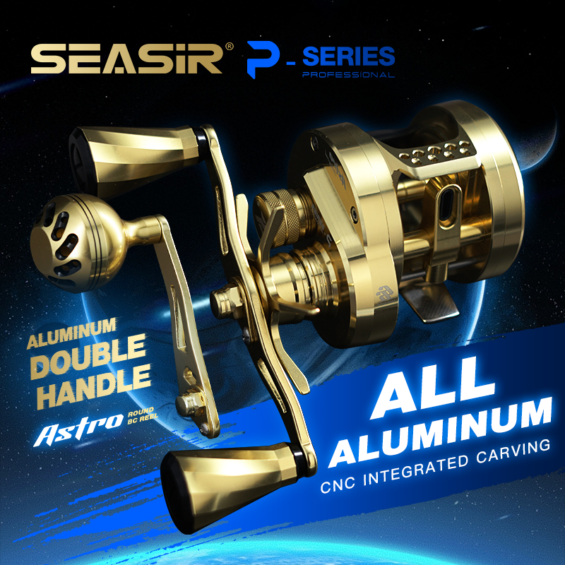 Jual [OFFICIAL] SEASIR ASTRO Baitcasting Reel BC, Saltwater Round Reel Pancing CNC Aluminum Drum ...