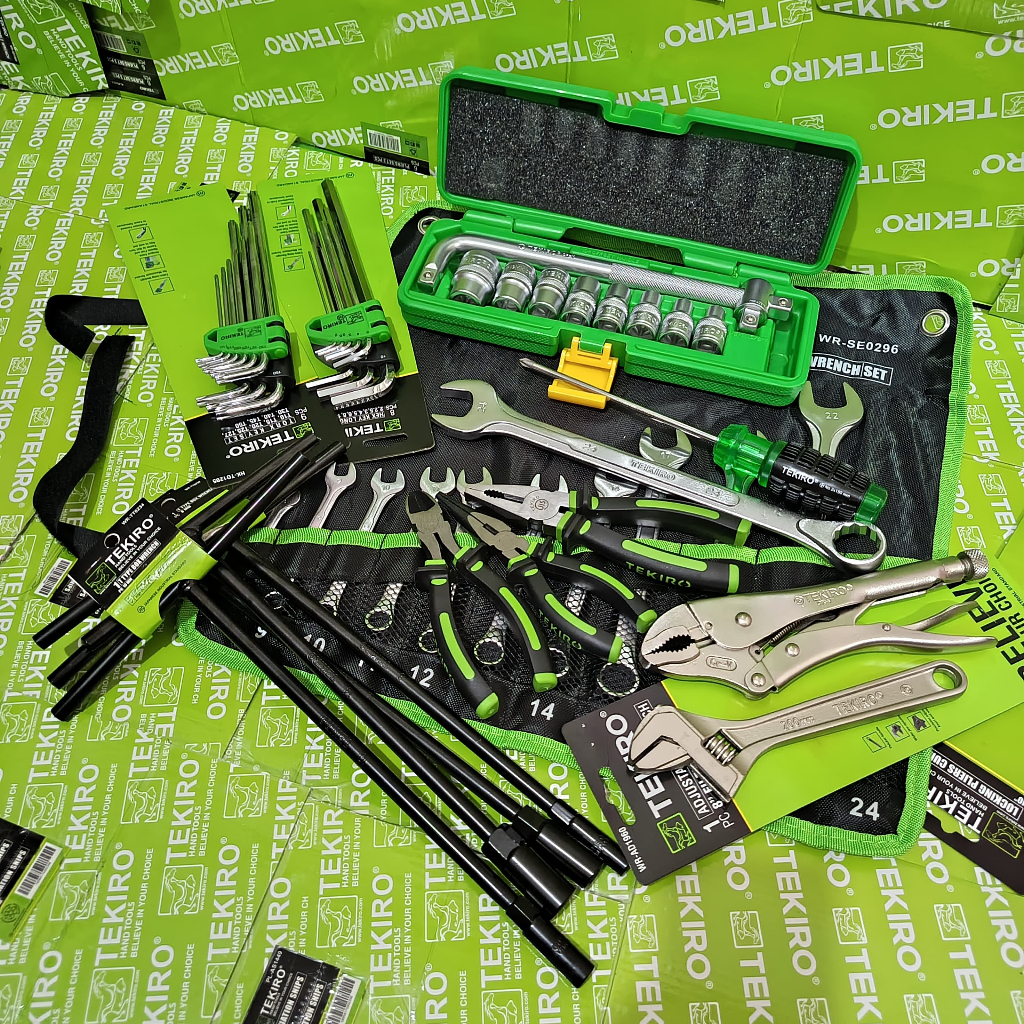 Jual TEKIRO Paket Bengkel Full Set / Alat Kunci Motor Mobil / Perkakas Bengkel / Tools Set ...