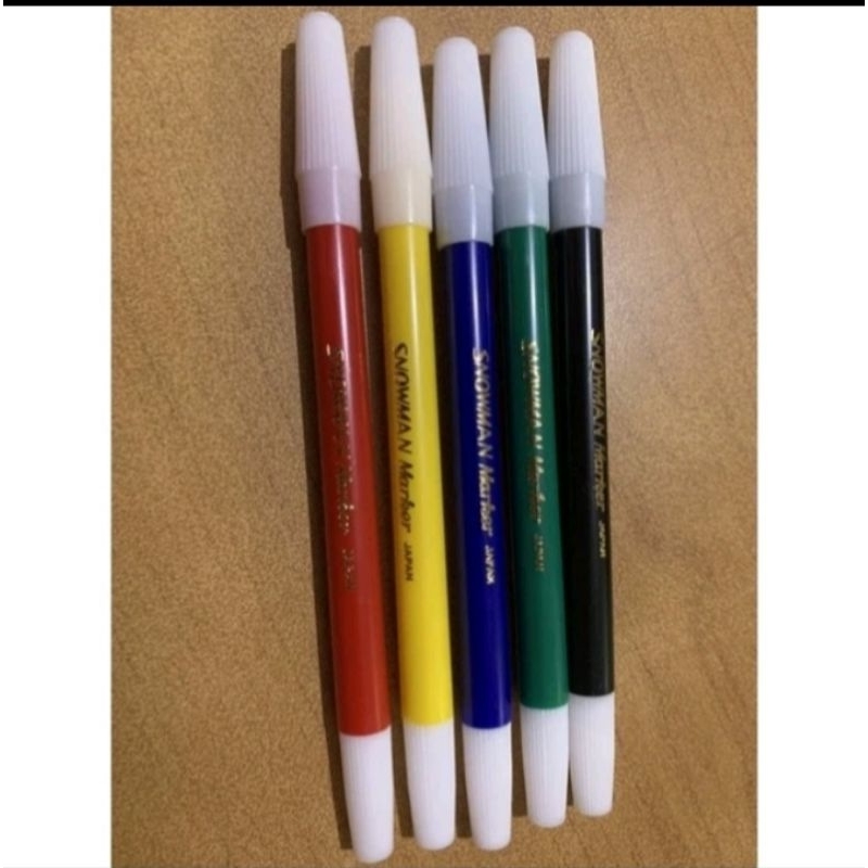 Jual spidol kecil / spidol warna / spidol 1 warna / spidol snowman loss ...