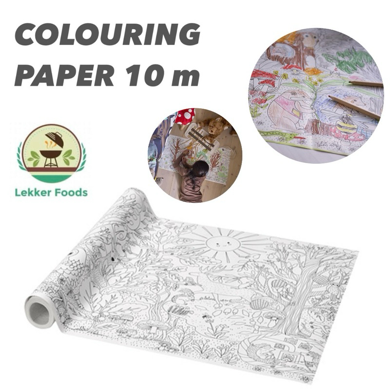 Jual Colouring Paper / Rol Kertas Mewarnai Anak IK3A Skogs 10 meter ...