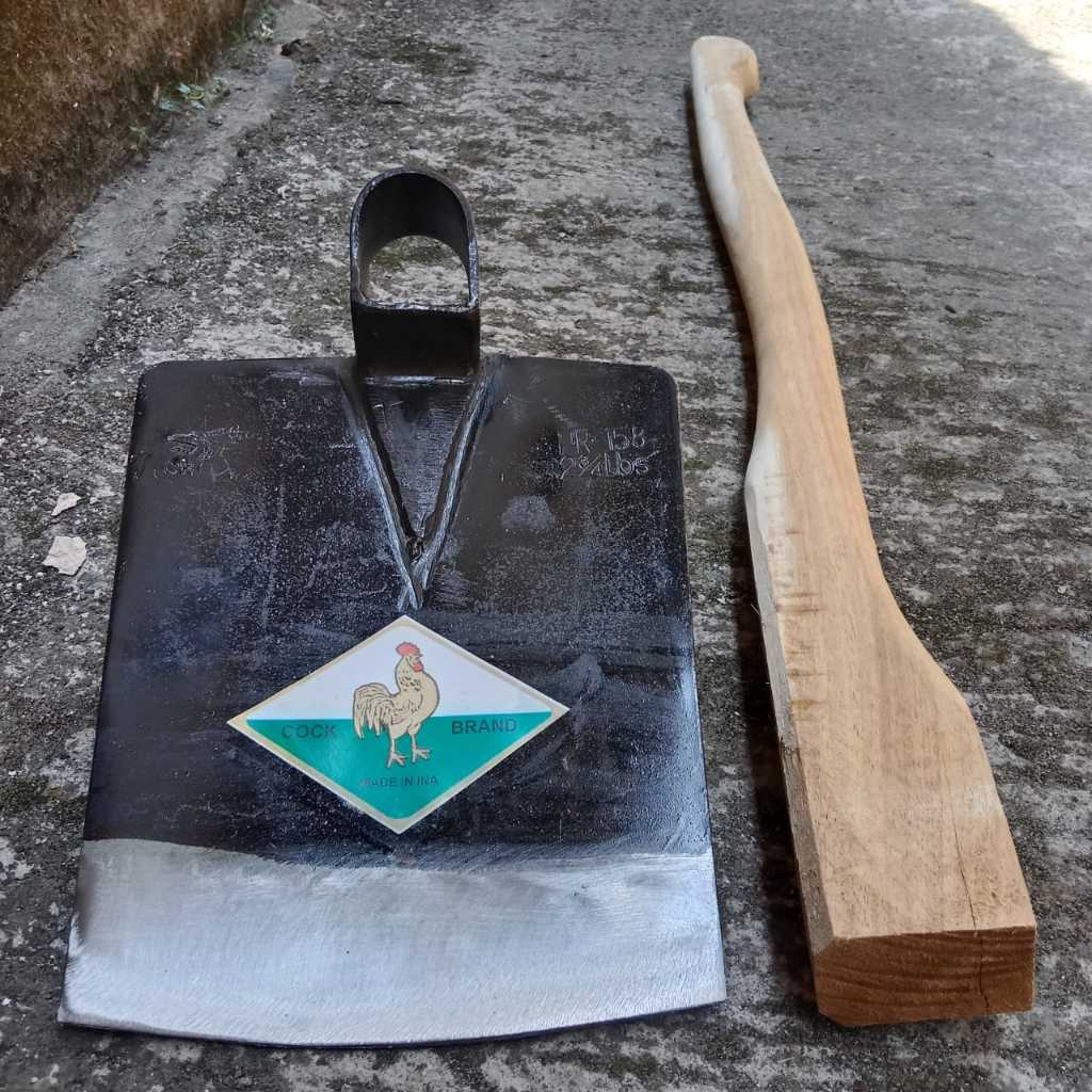 Jual Set Cangkul Ayam Jago Lokal dan Doran / Gagang Cangkul Kayu Jati ...
