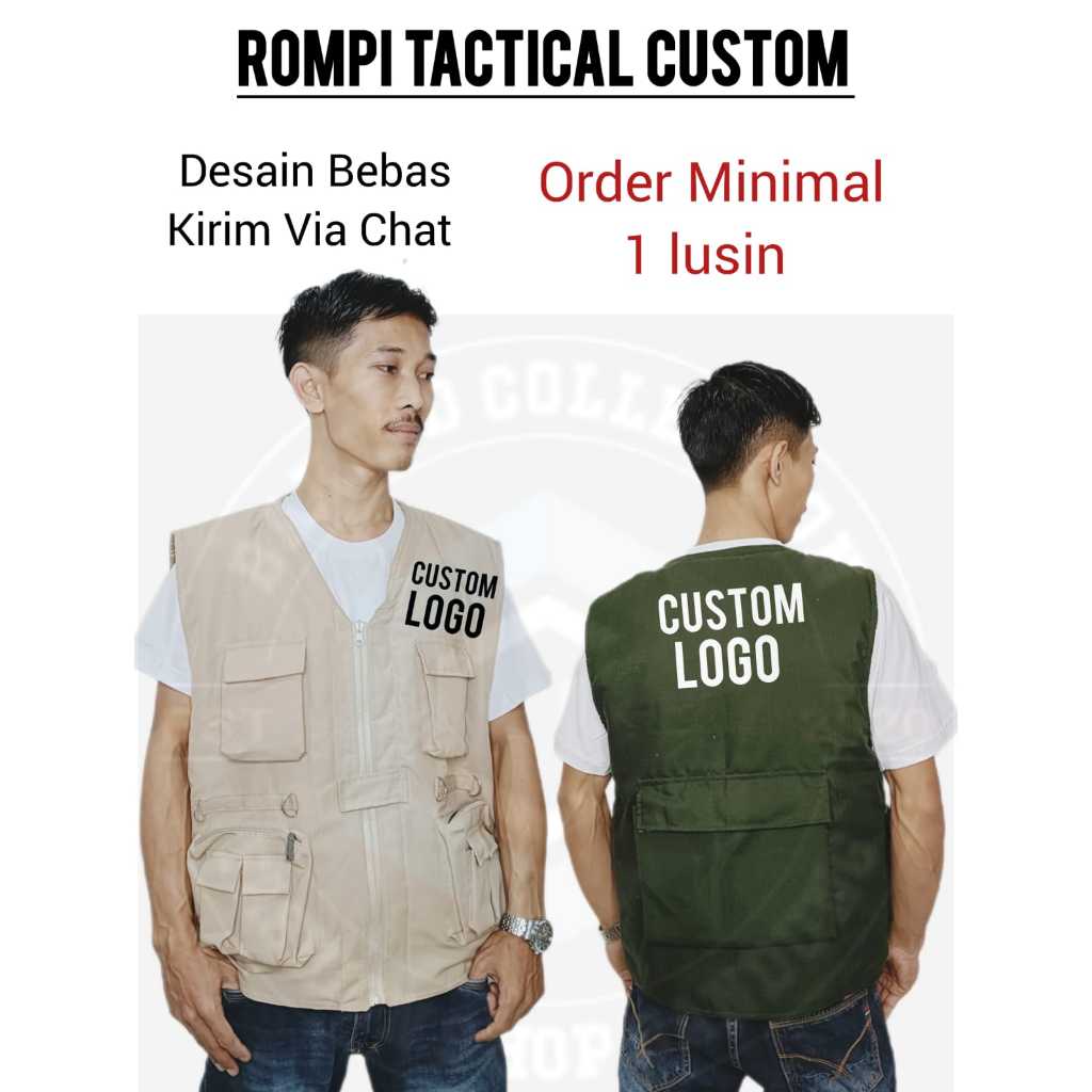 Jual ROMPI TACTICAL DEWASA CUSTOM SABLON / BORDIR LOGO BEBAS REQUEST ...