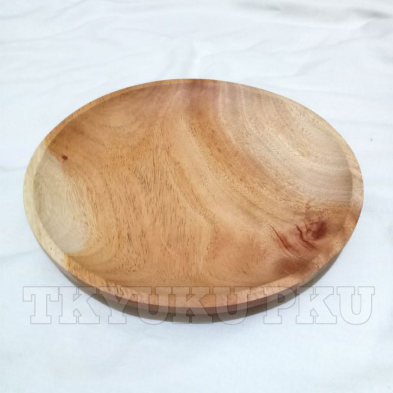 Jual Piring Liuk Kayu Mahoni 20 Cm | Shopee Indonesia