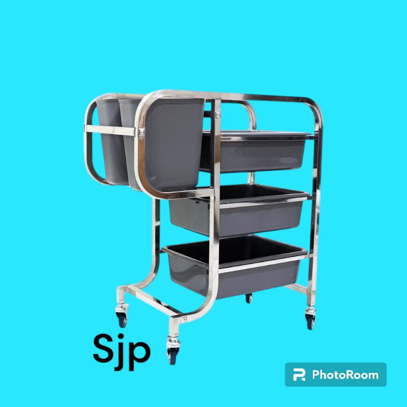 Jual Trolley untuk service/ troli pengumpul piring kotor | Shopee Indonesia