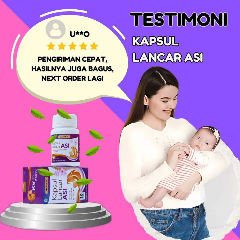 Jual Suplemen Ibu Hamil Kapsul Lancar ASI Herbal Membantu Melancarkan ...