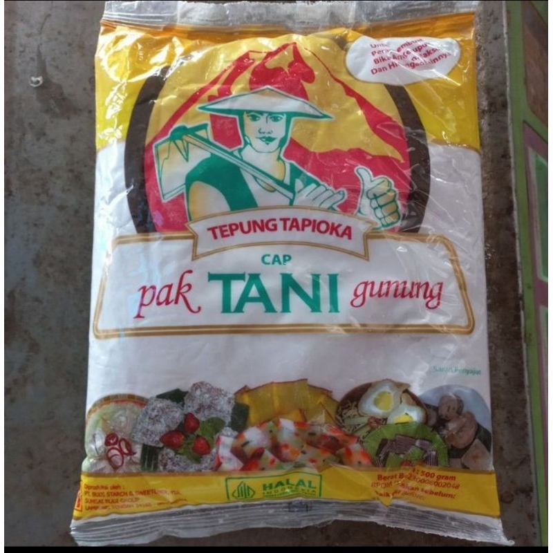 Jual Tepung Tapioka Tani / Sagu Tani / Tepung sagu cap Pak Tani 500gr ...