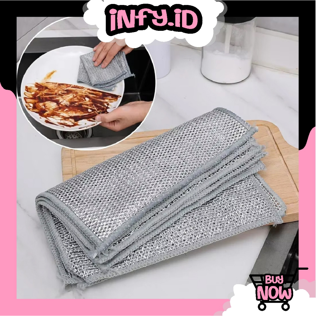 Jual INFY - Kain Lap Dapur Kawat Bentuk Petak Halus Untuk Membersih ...