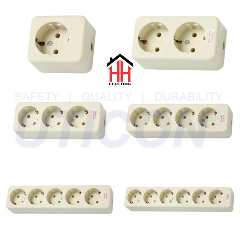 Jual UTICON STOP KONTAK ARDE 1 2 3 4 5 6 LUBANG | Shopee Indonesia
