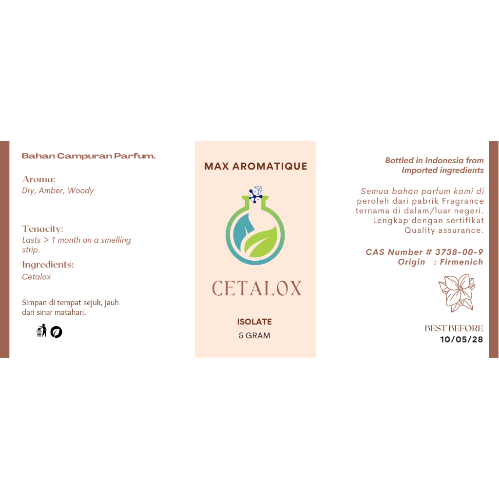 Jual Max Aromatique Cetalox Crystals isolate - 100% Firmenich | Shopee ...