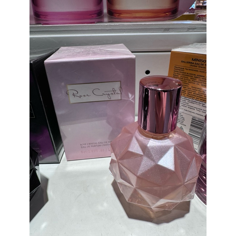 Jual ORIGINAL Miniso Eau De Parfum Rose Crystal Magic Stone 50ml ...