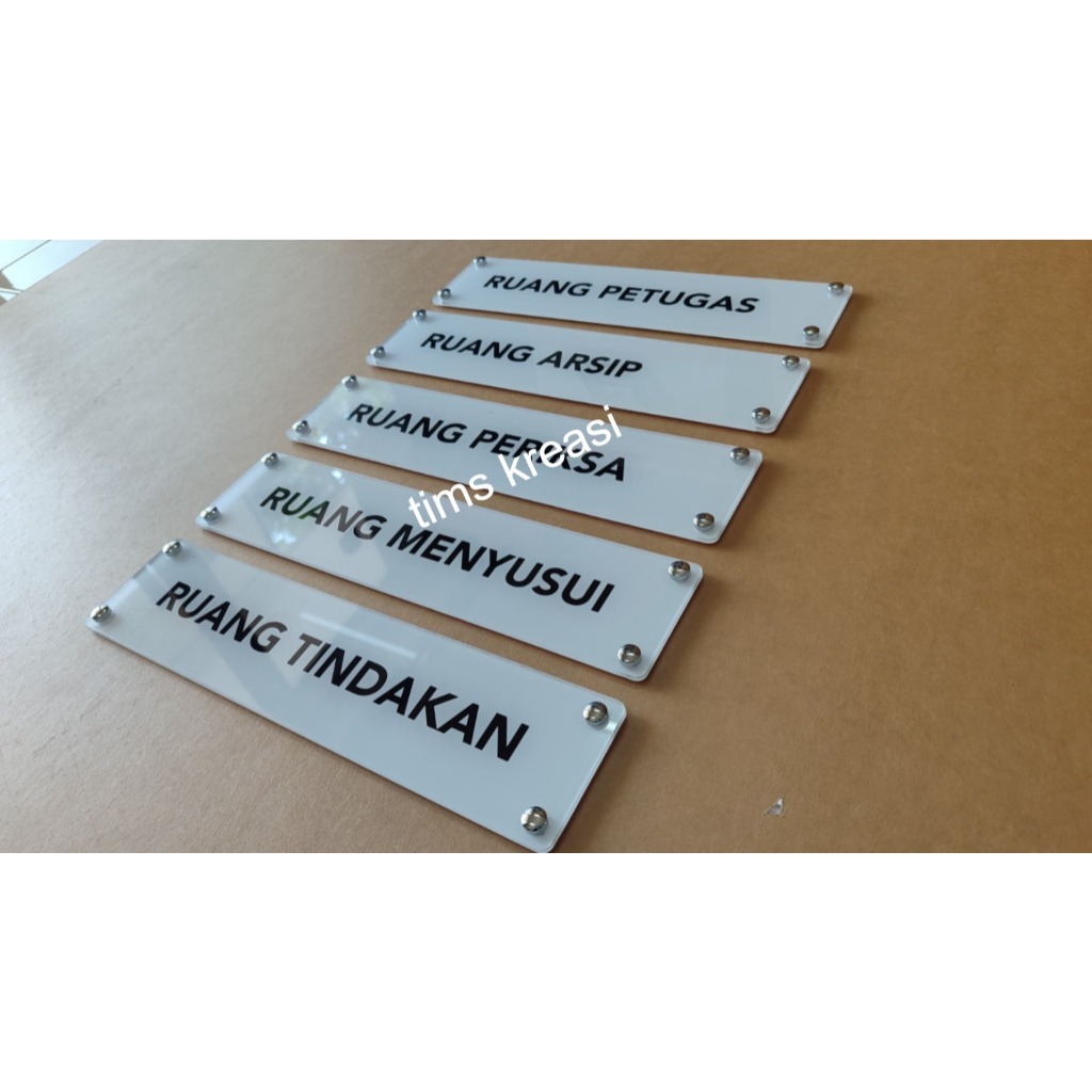 Jual Papan Nama Ruang | Signage Akrilik | Sign Ruangan | Nama Ruangan ...