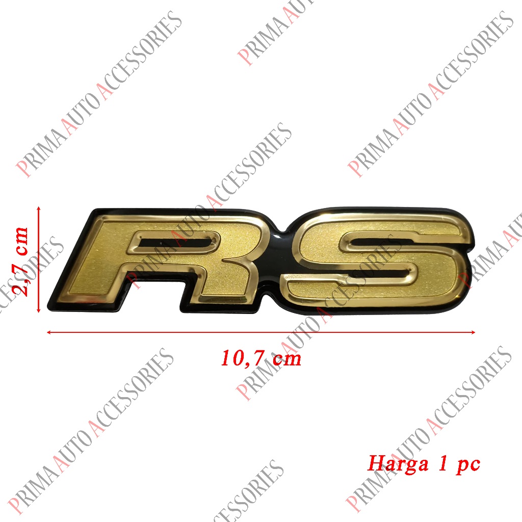 Jual Emblem Mobil Logo RS Warna Gold 10,7 cm | Shopee Indonesia