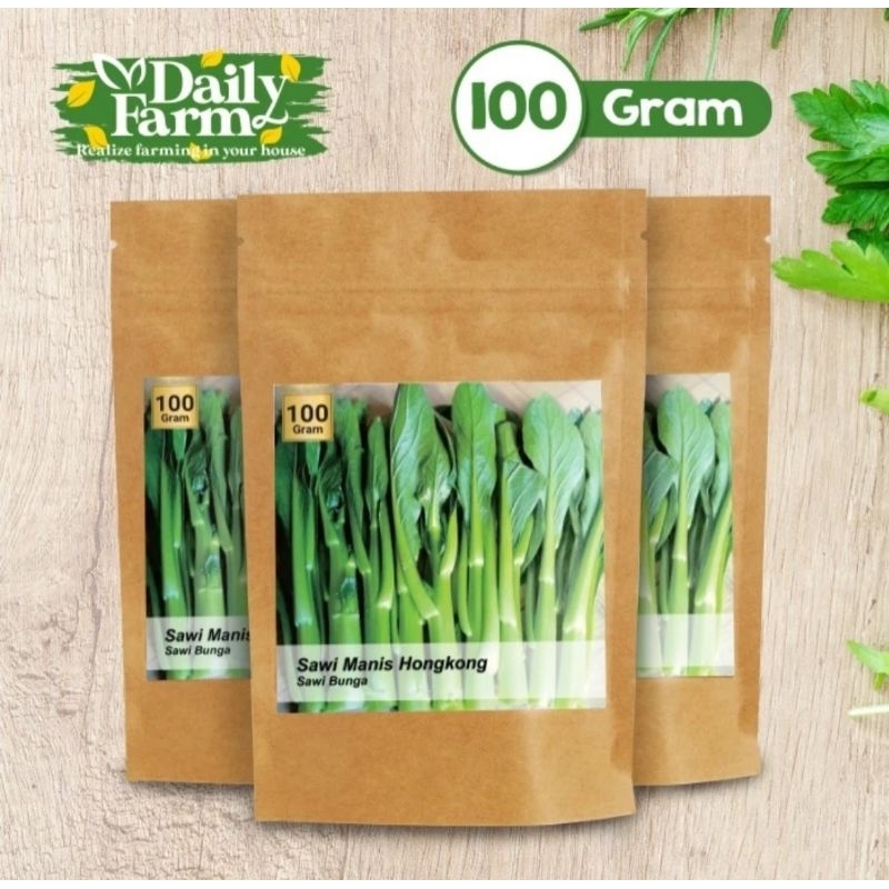 Jual Benih Sayur Sawi Manis Hongkong - Bibit Sawi Bunga ( 100 Grm ...