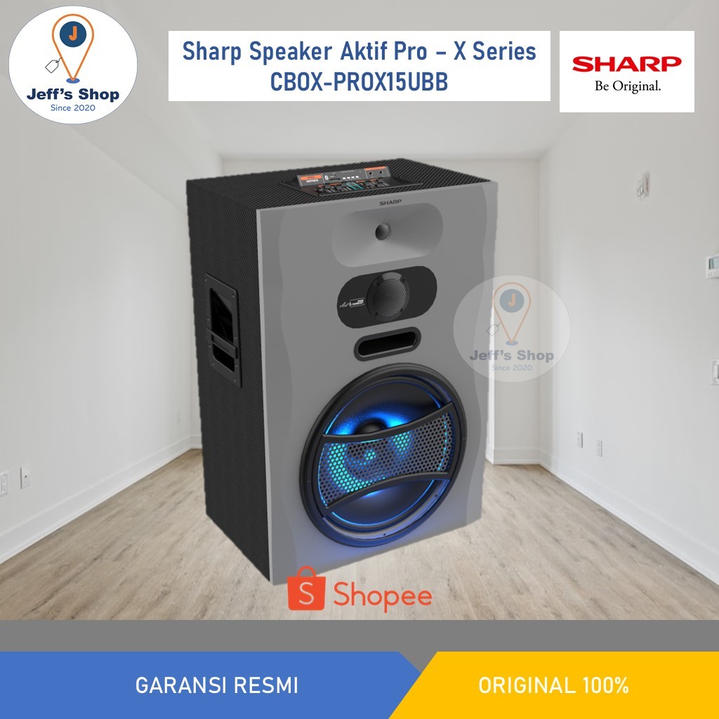 Jual Sharp Speaker Aktif Pro - X Series CBOX-PRO15UBB | Shopee Indonesia
