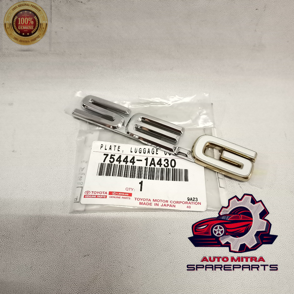Jual logo emblem toyota corolla tulisan SEG Original 75444-1A430 ...