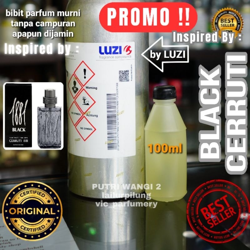 Jual BLACK CERRUTY by luzi 100ML / 10ml/50ml BIBIT PARFUM MURNI ...