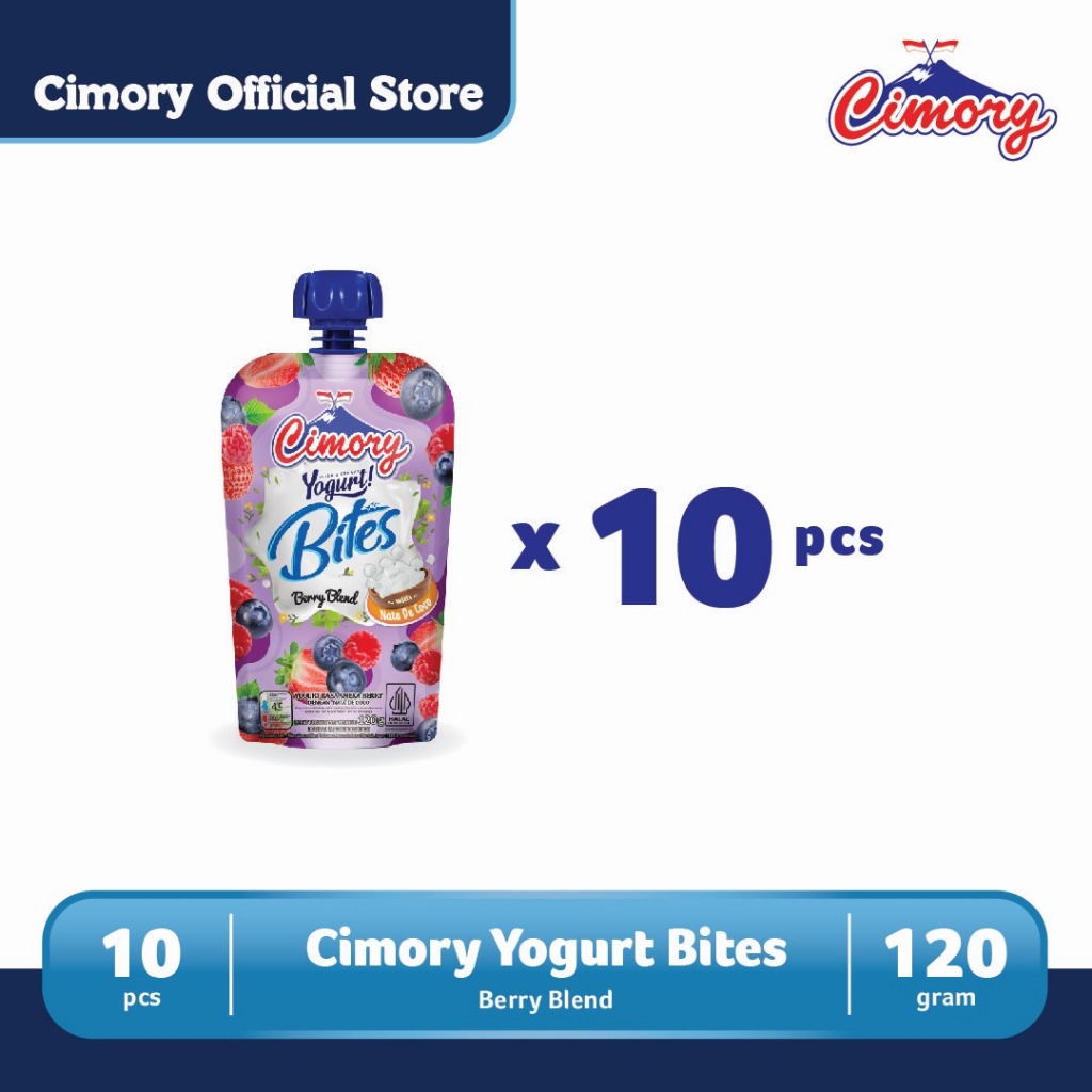 Jual Cimory Yogurt Bites Berry Blend 10 Pcs | Shopee Indonesia