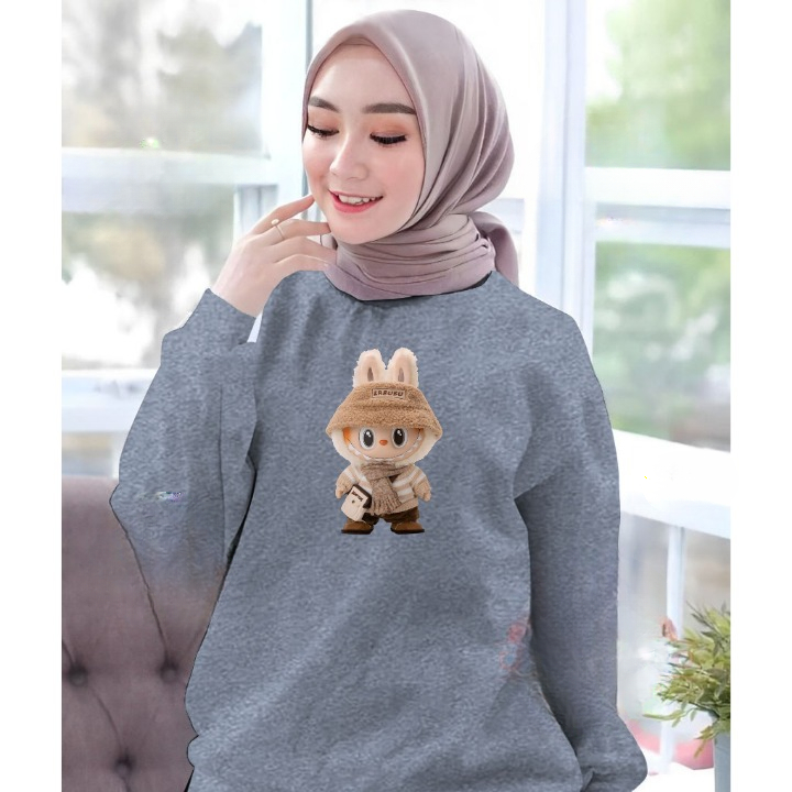 Jual Baju Sweater / Kaos Lengan Panjang / Sweater Viral Labubu Winter ...