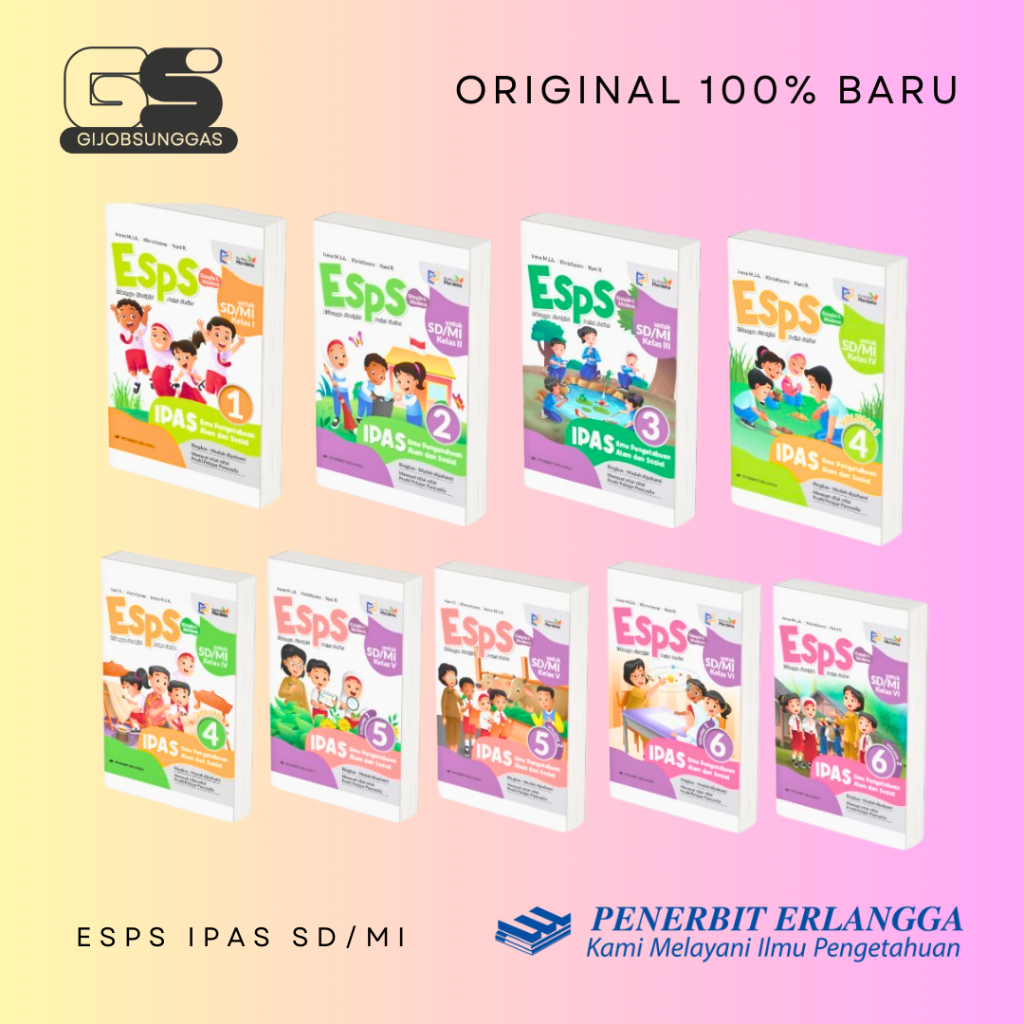 Jual ESPS IPAS (NON REVISI) VOLUME 1 & 2 SD/MI KELAS 1 2 3 4 5 6 KURIKULUM MERDEKA - ERLANGGA ...