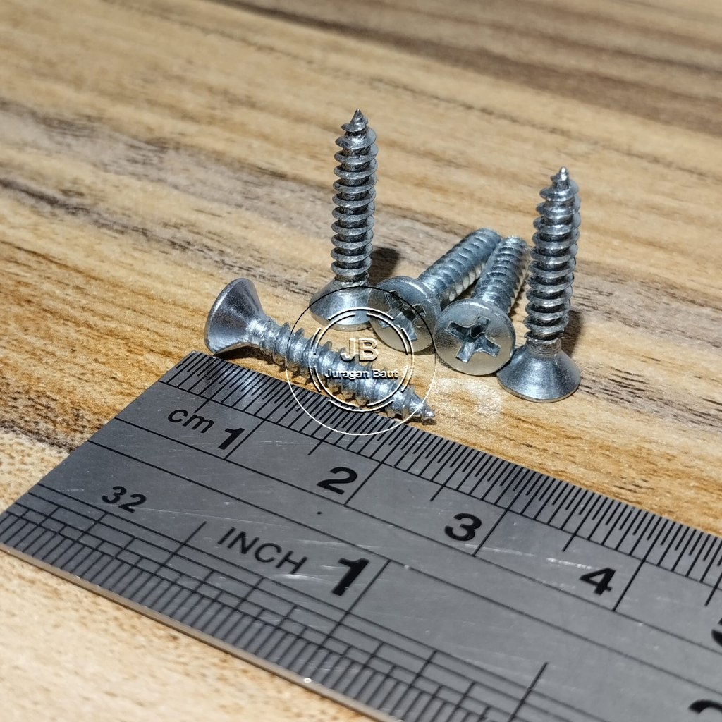 Jual SEKRUP FH FAB 6X3/4 PANJANG 2CM SKRUP F+AB TAPPING TAPING SCREW 6 ...