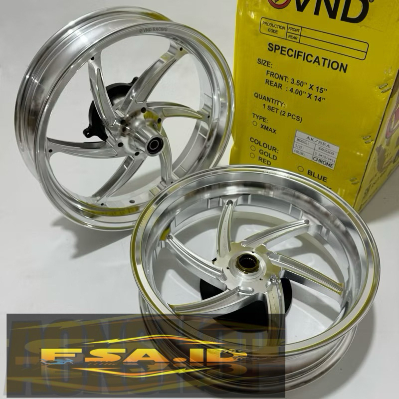 Jual Velg Racing Vnd Six Star Yamaha Xmax 250 / Velg Xmax 250 X Max 300 ...