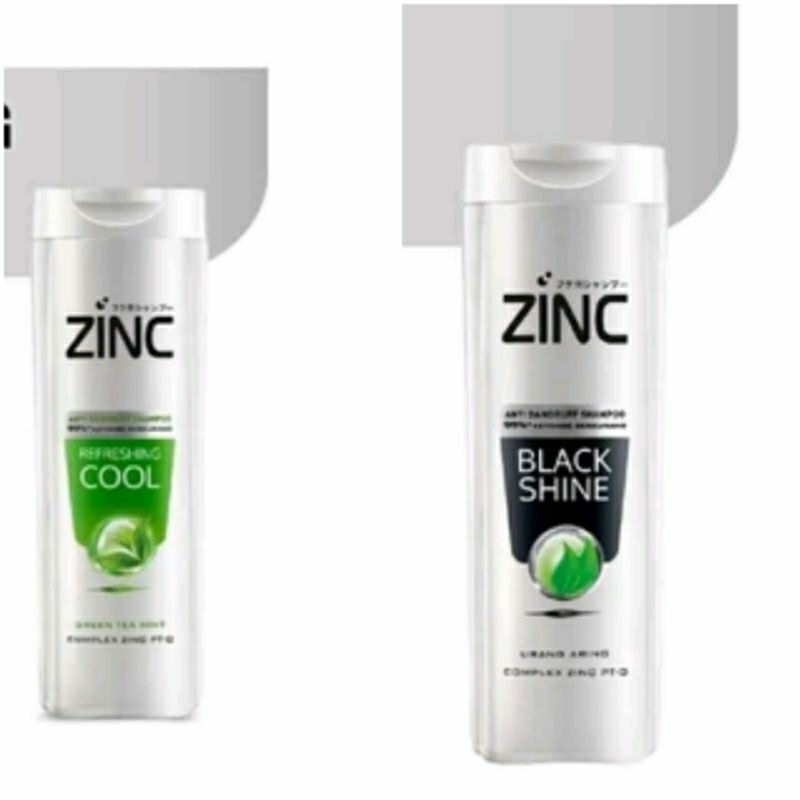 Jual ZINC sampo botol refreshing cool /green tea/ black shine 70 ml ...